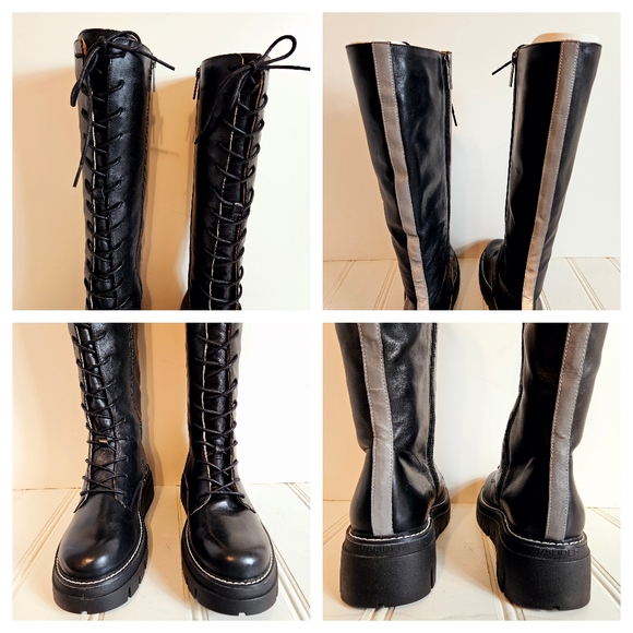 J Slides | Shoes | J Slides Knee High Boots Womens 8 Telly Black ...